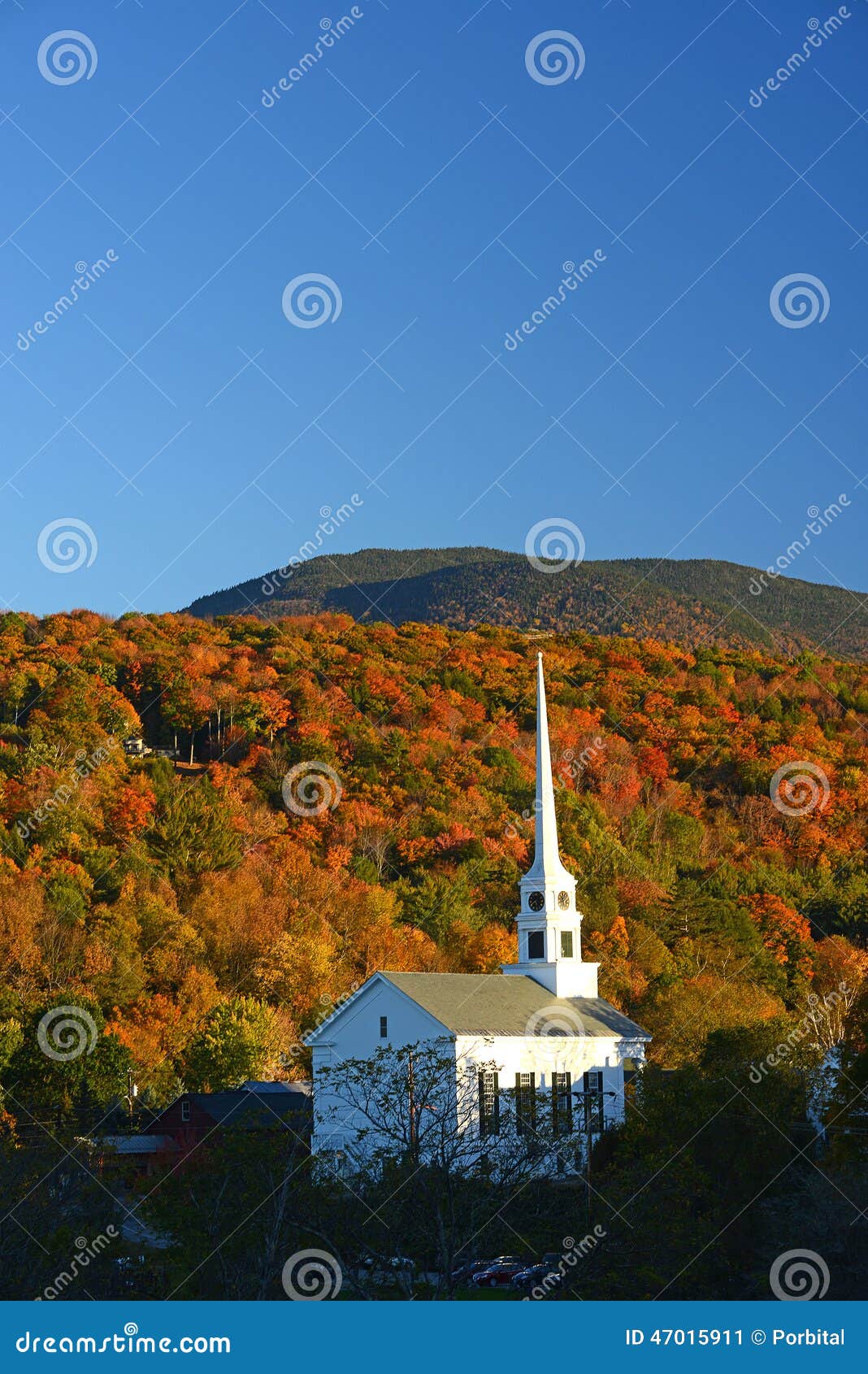 Stowe church autumn stock image. Image of mountain, building - 47015911
