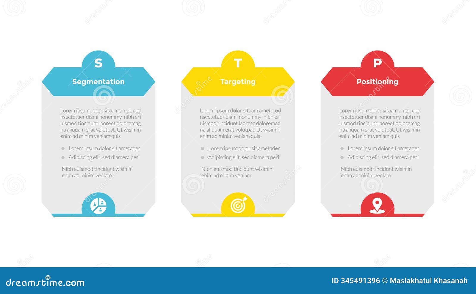STP Marketing Analysis Infographics Template Diagram with Pie Chart ...