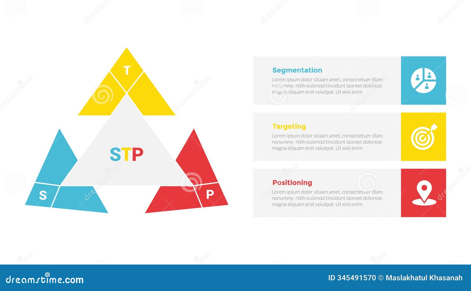 STP Marketing Analysis Infographics Template Diagram with Round ...