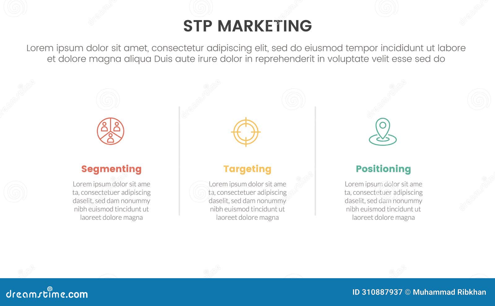 Stp Marketing Strategy Model for Segmentation Customer Infographic with ...