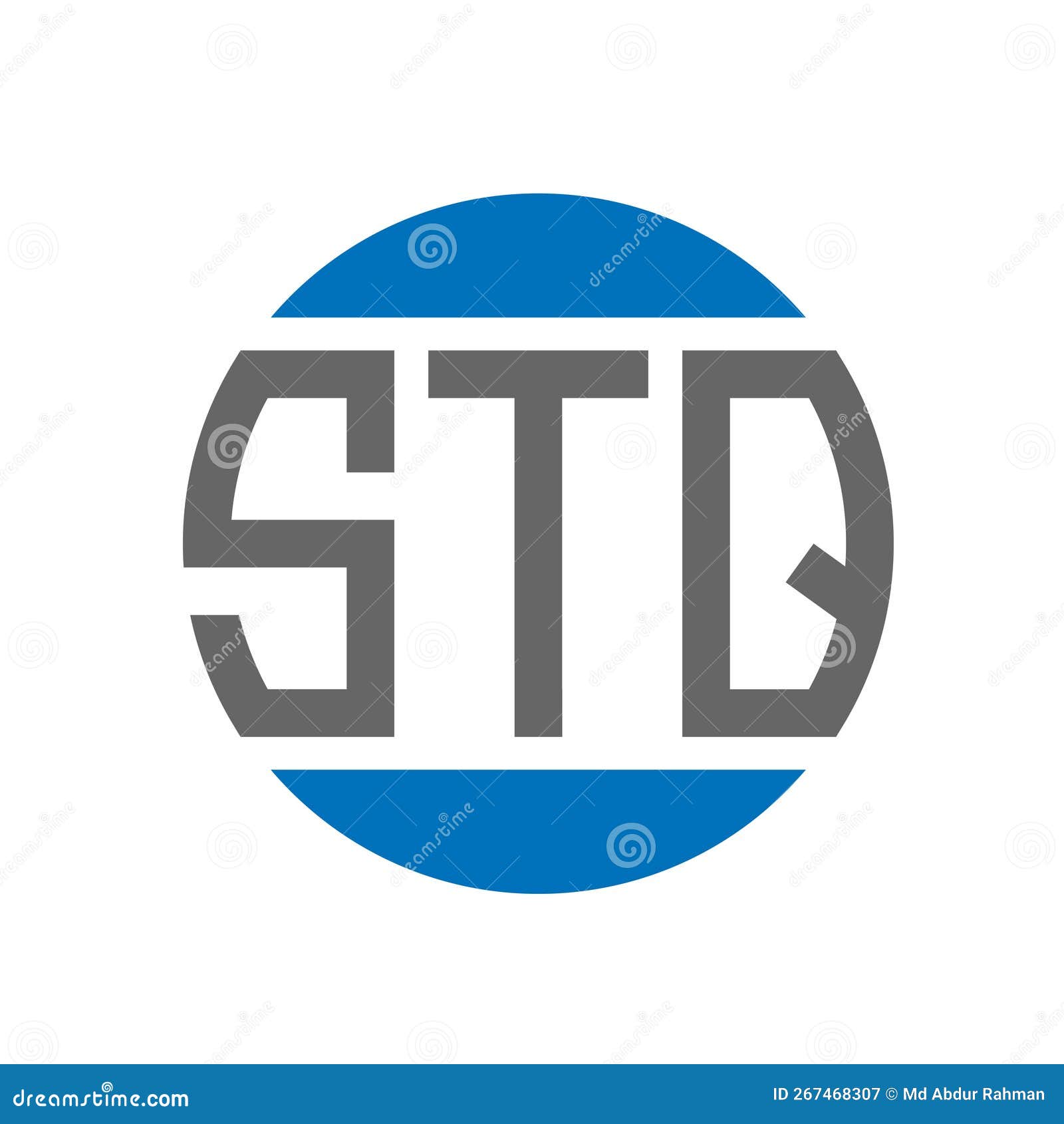 STQ Letter Logo Design on White Background. STQ Creative Initials ...