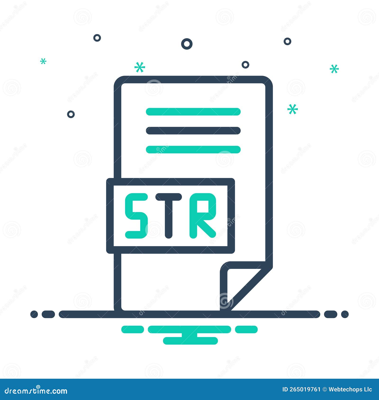Mix Icon for Str, File and Document Stock Vector - Illustration of sign ...