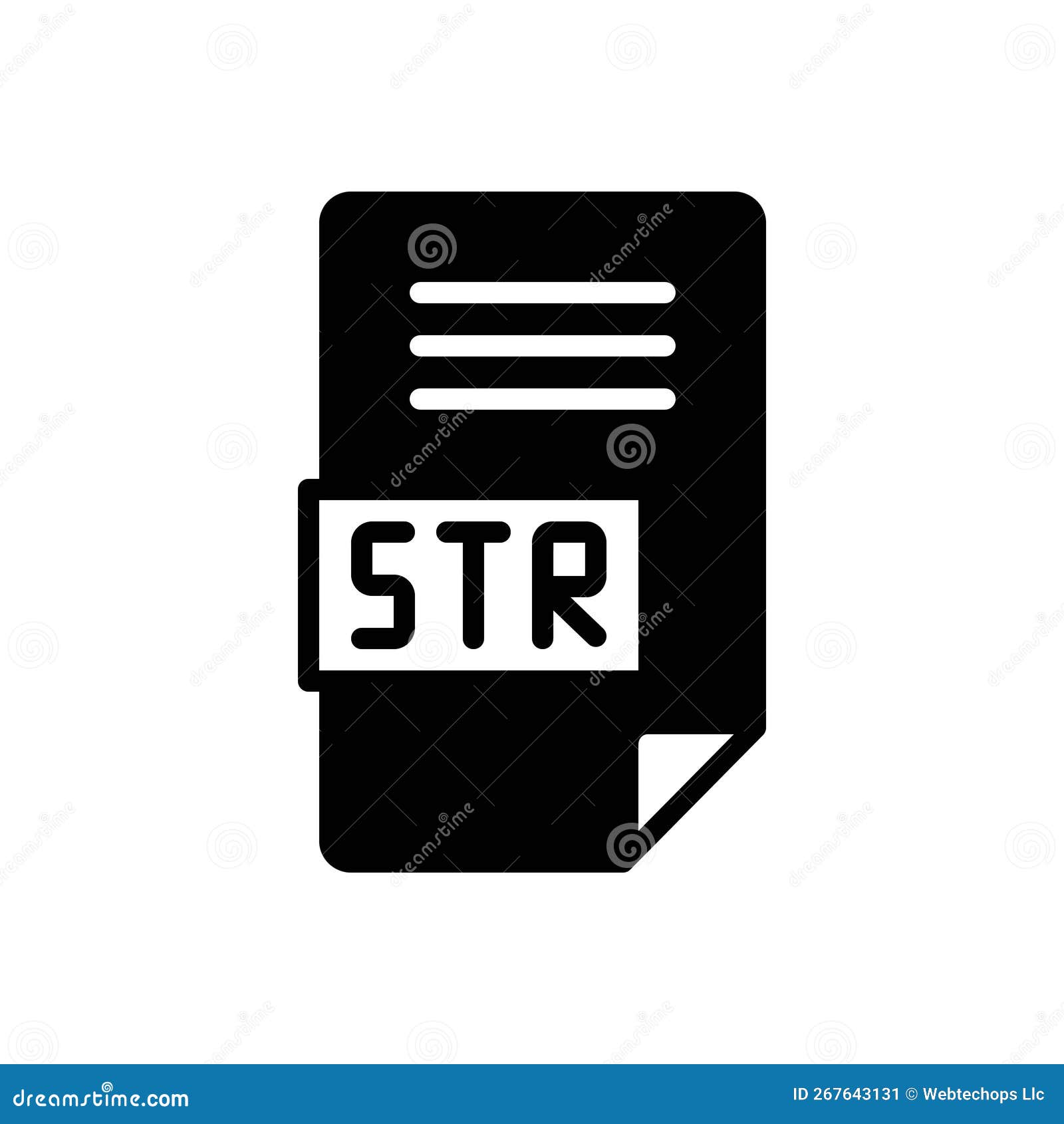Black Solid Icon for Str, File and Document Stock Vector - Illustration ...