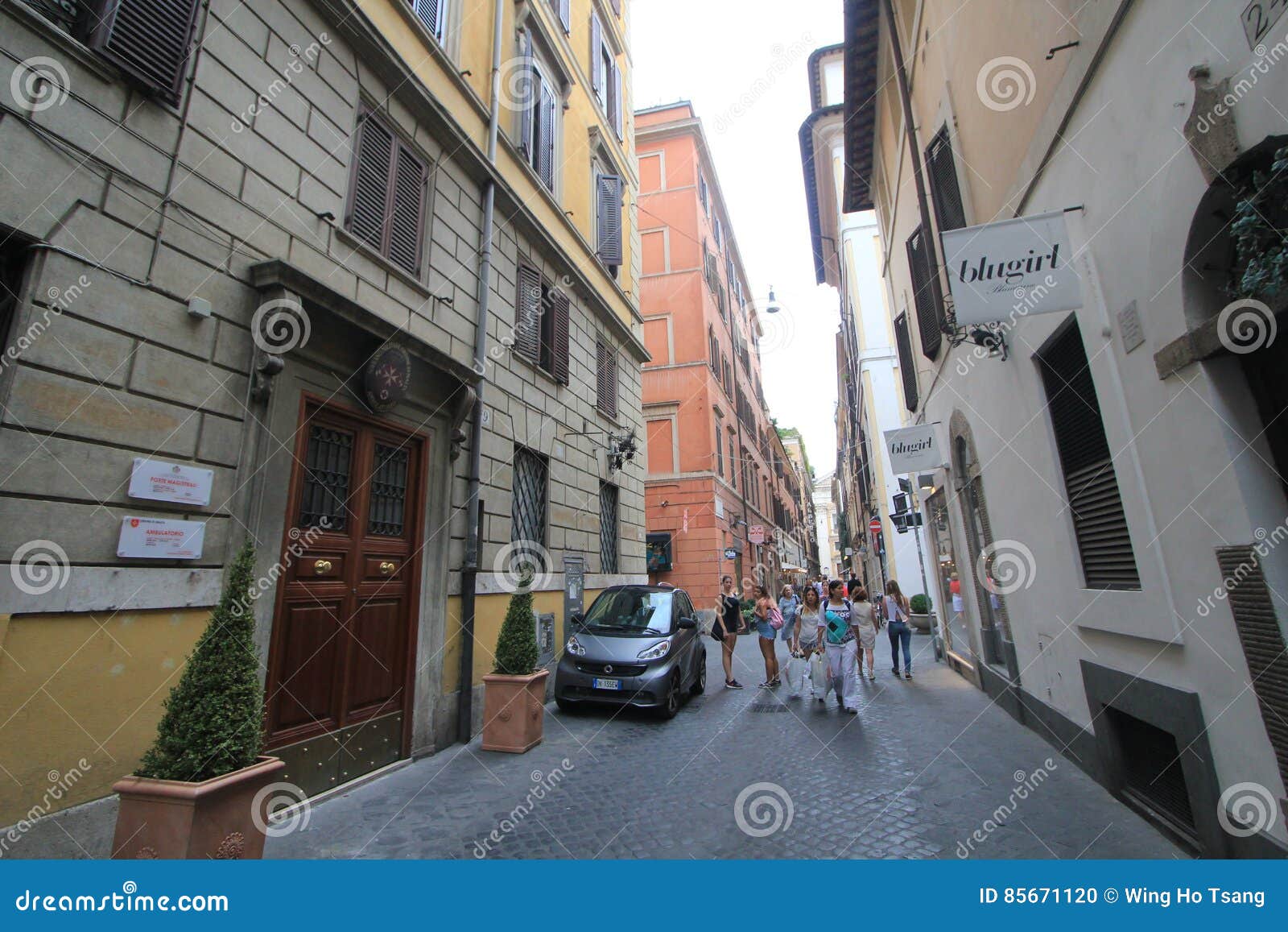 Straßenansicht in Rom, Italien Redaktionelles Bild - Bild von ...
