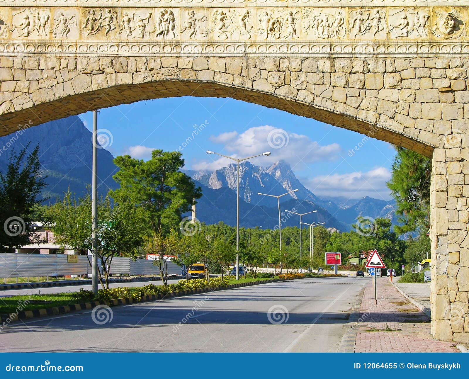 Straat van Kemer, Turkije stock afbeelding. Image of architectuur ...