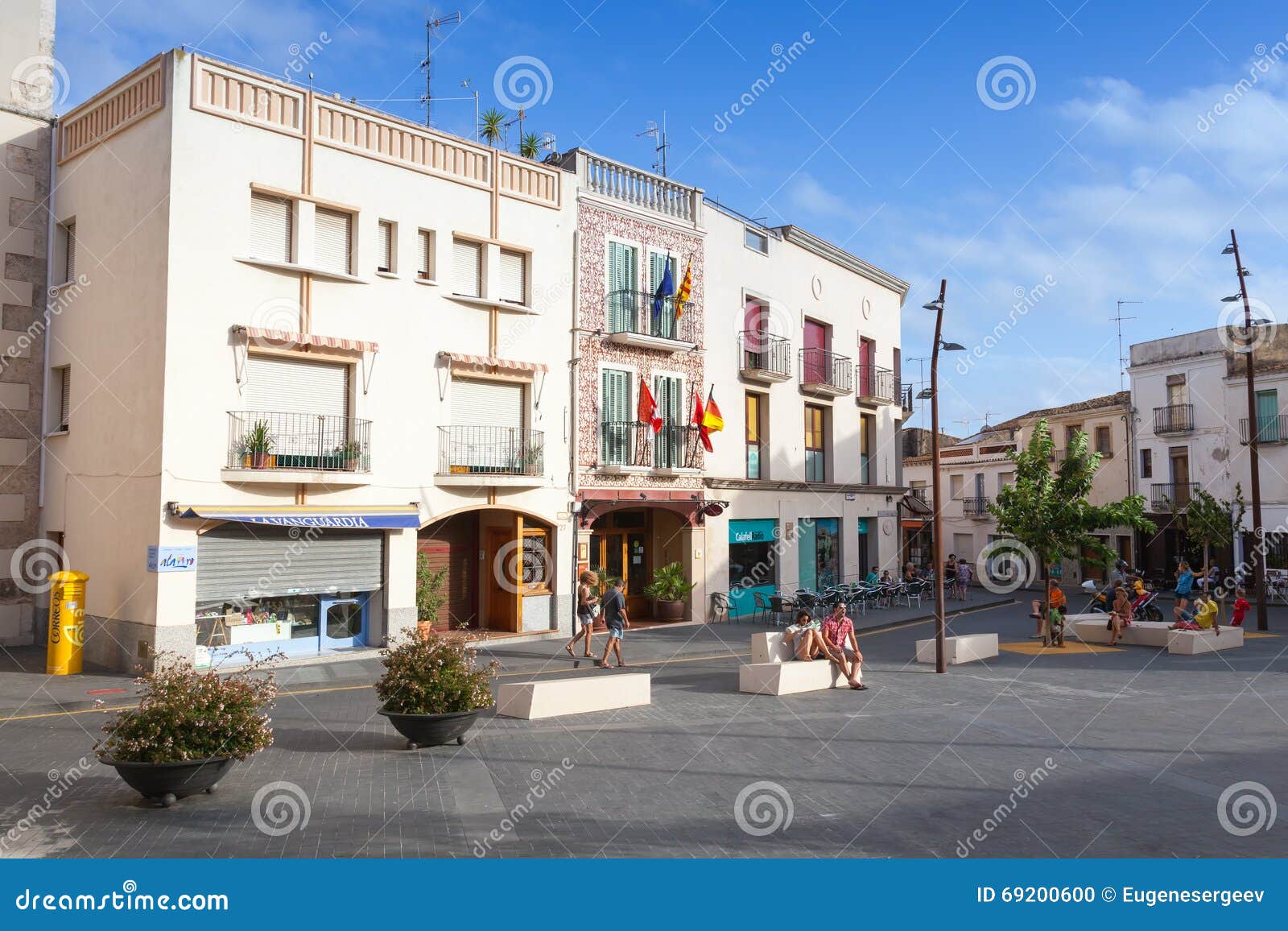 Straatmening Van Oud Deel Van Calafell, Spanje Redactionele Afbeelding ...