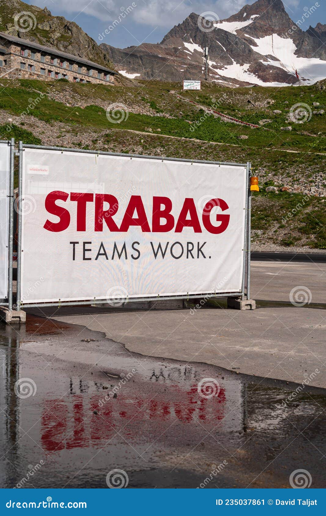 Strabag Construction Site At Susten Mountain Pass Editorial Image ...