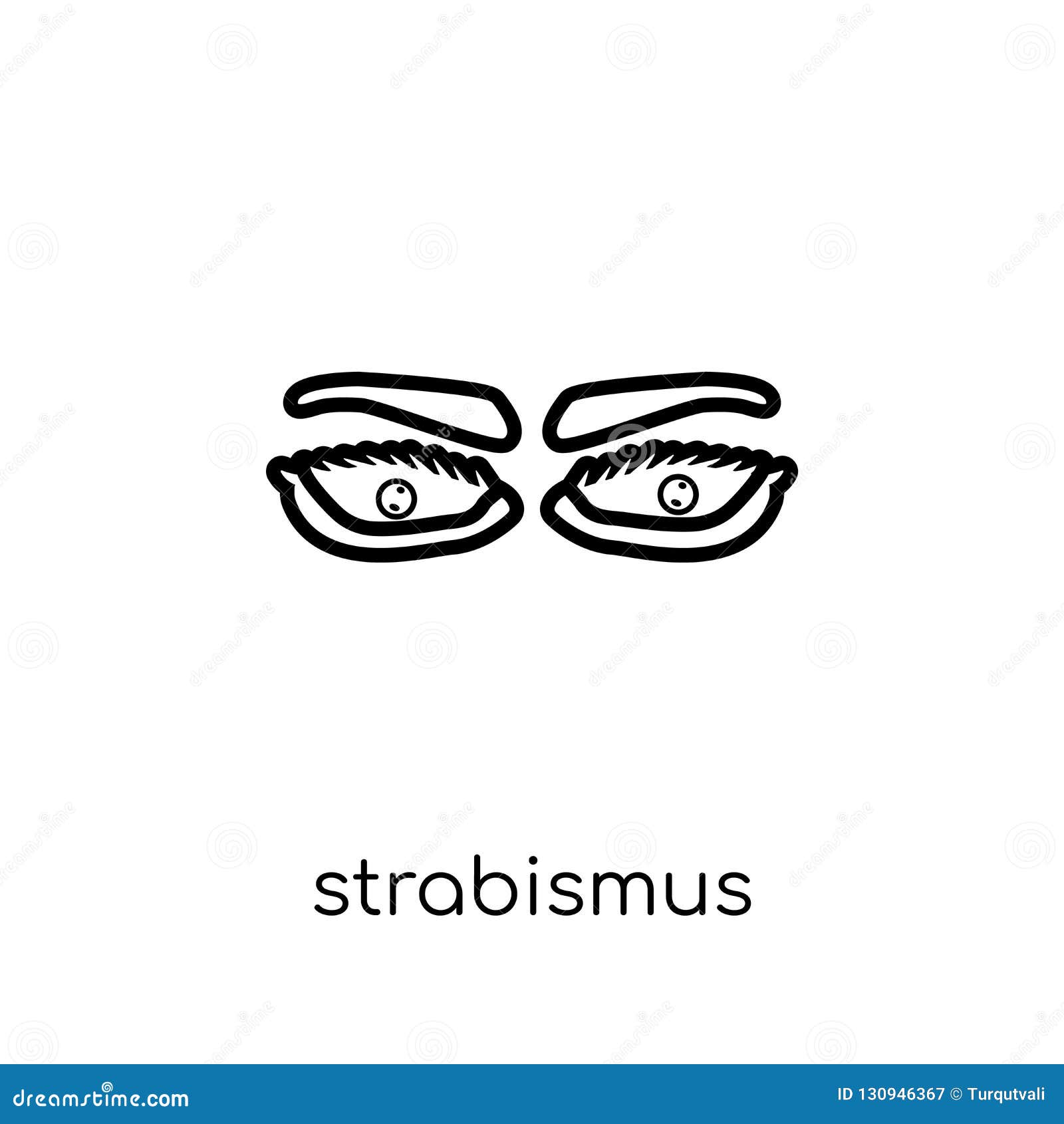 Strabismus Icon. Trendy Modern Flat Linear Vector Strabismus Icon on ...