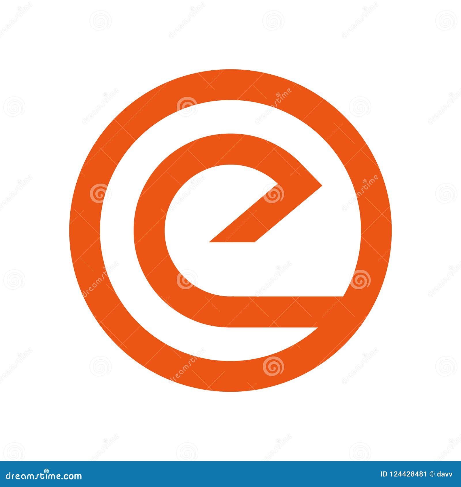 Stract Letter E Logo Design Template Elements. Abstract Letter E Stock ...
