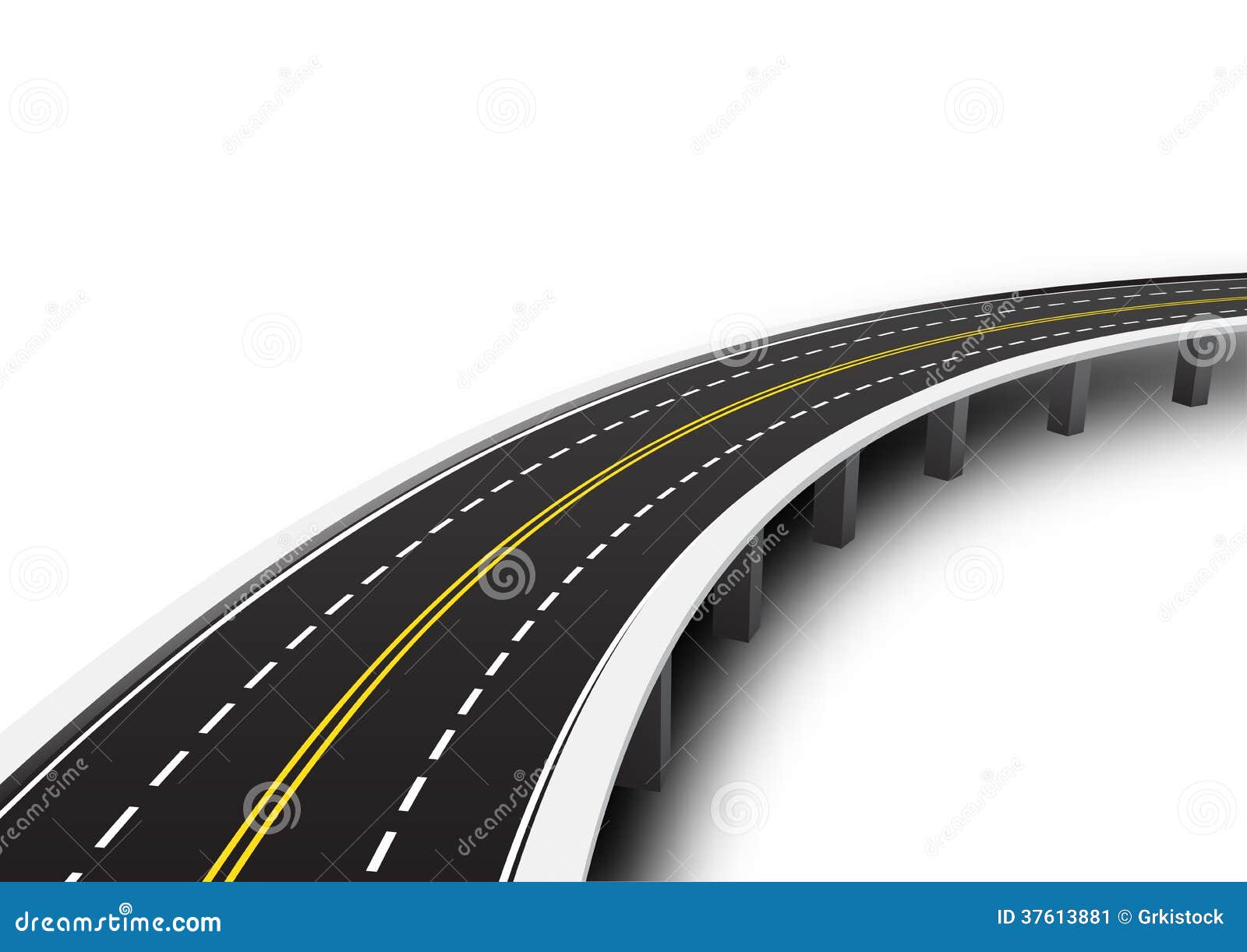 Strada illustrazione vettoriale. Illustrazione di viaggio - 37613881