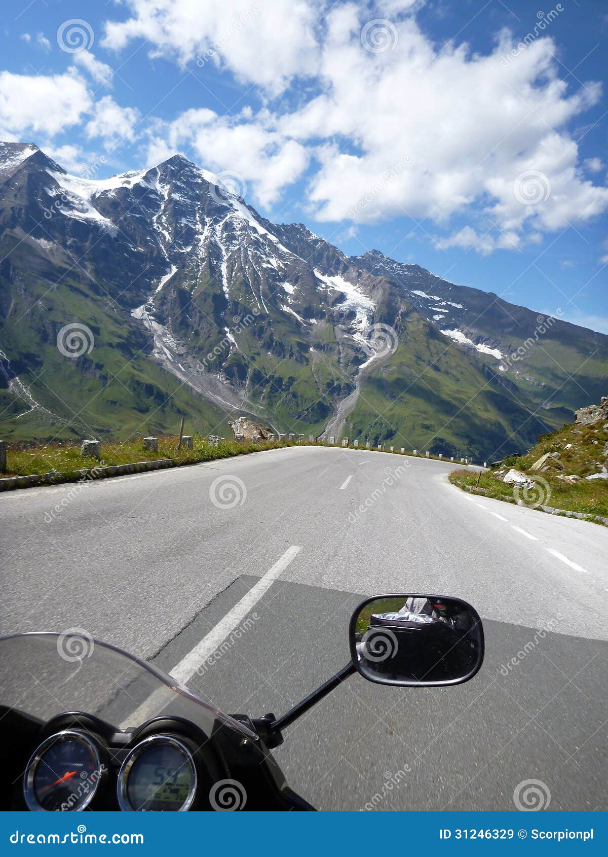 Strada Alpina Di Grossglockner. Immagine Stock - Immagine di lifestyle ...