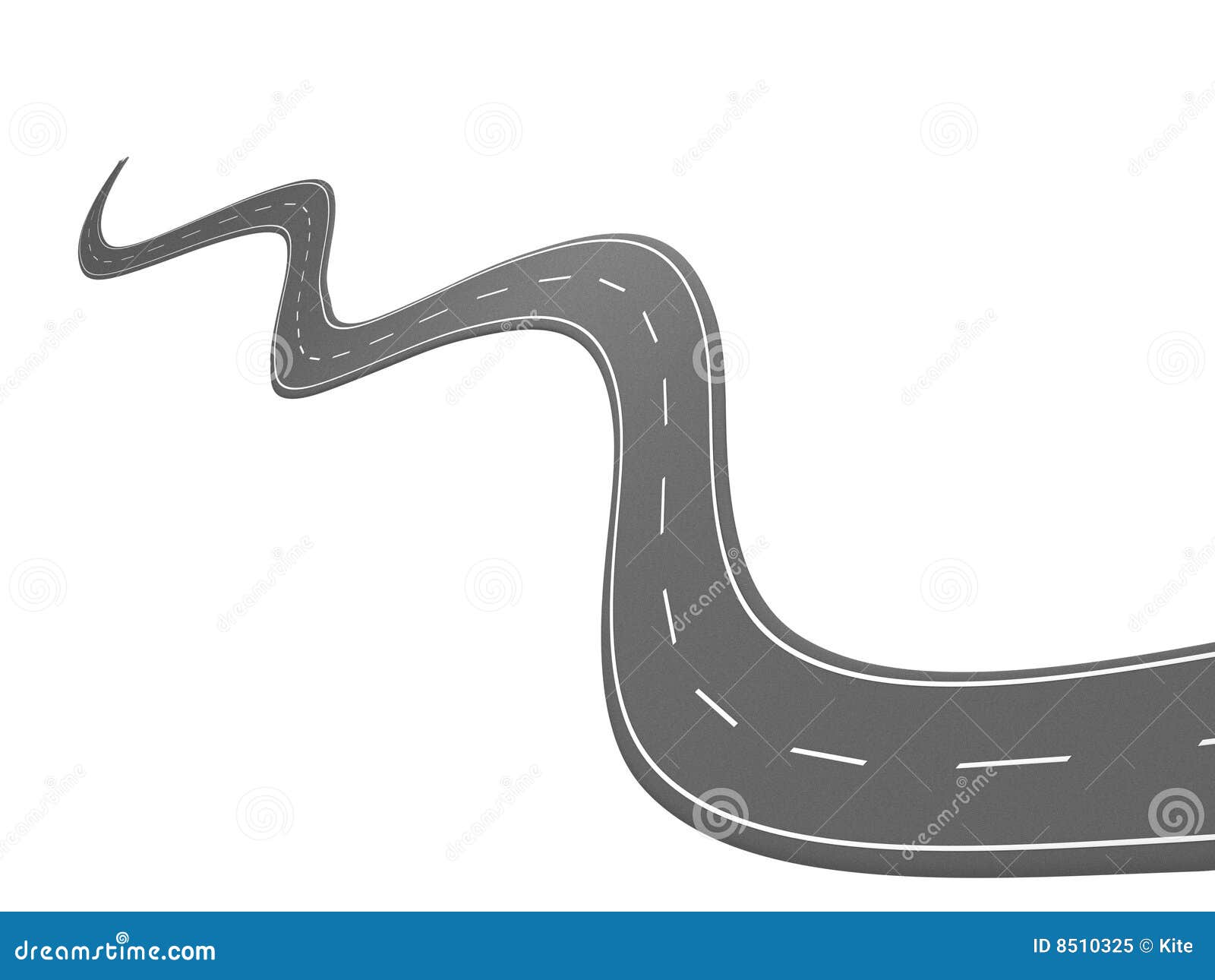 Strada Asfaltata Della Curva 08 Illustrazione di Stock - Illustrazione ...