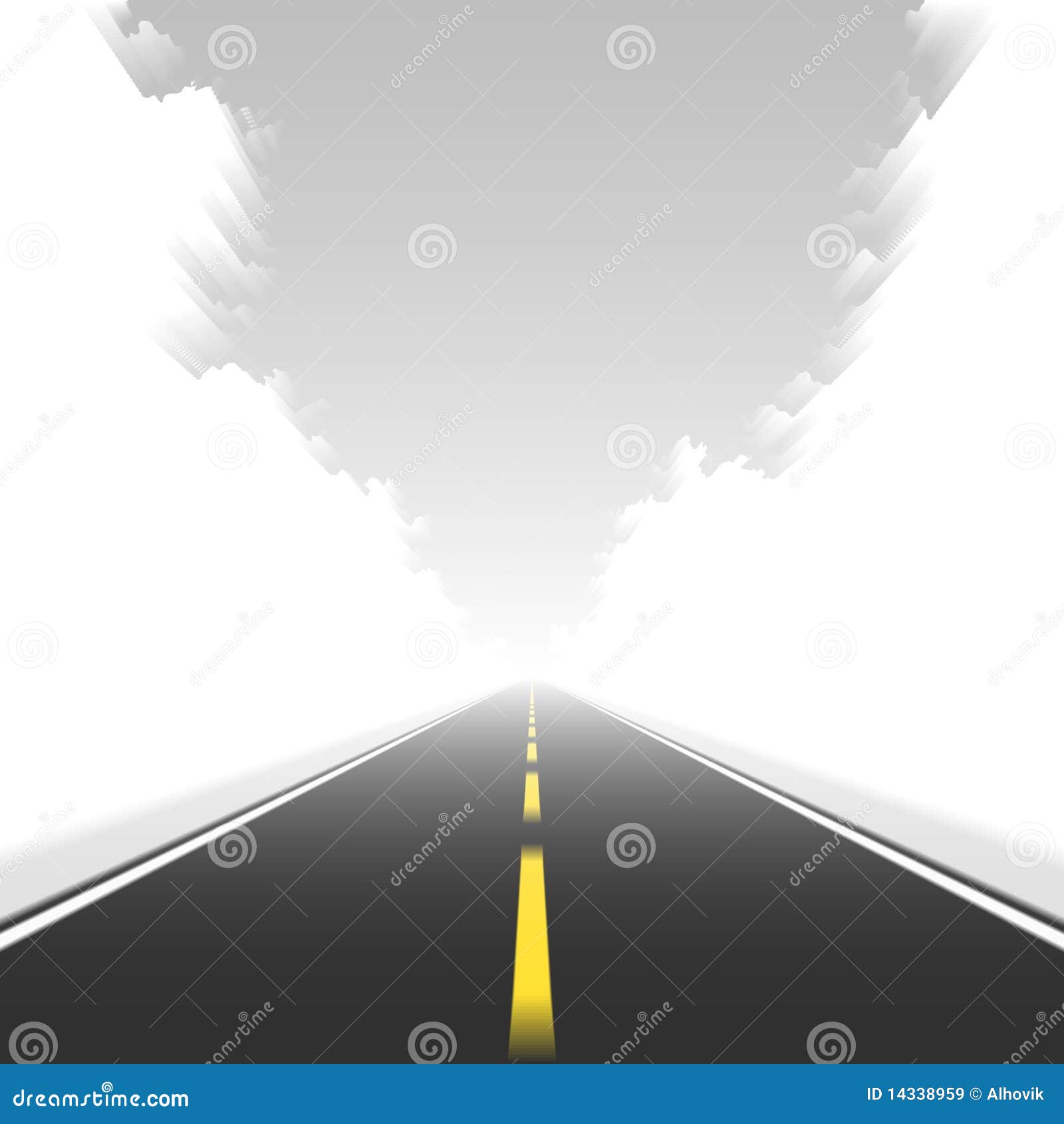 Strada Diritta Nel Movimento. Vettore. Illustrazione Vettoriale ...