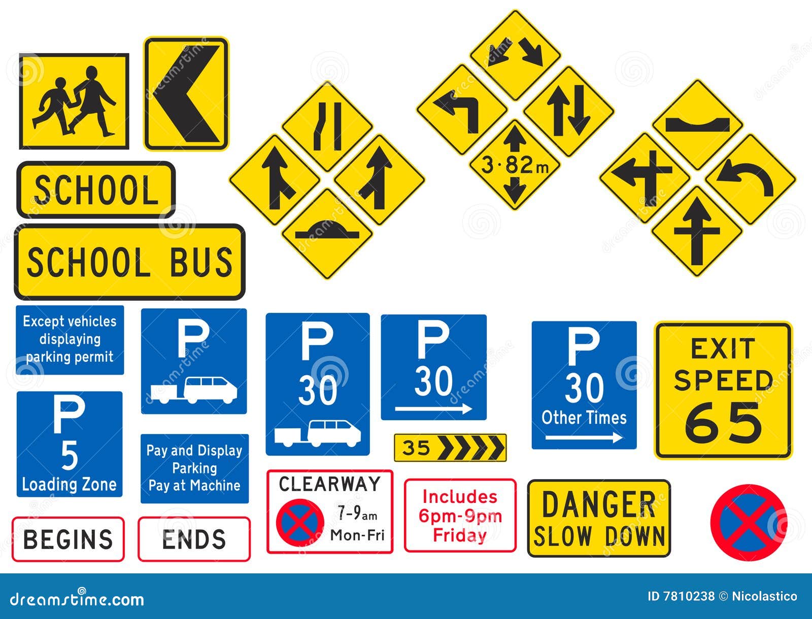 Strada E Segno Di Parcheggio Illustrazione Vettoriale - Illustrazione ...