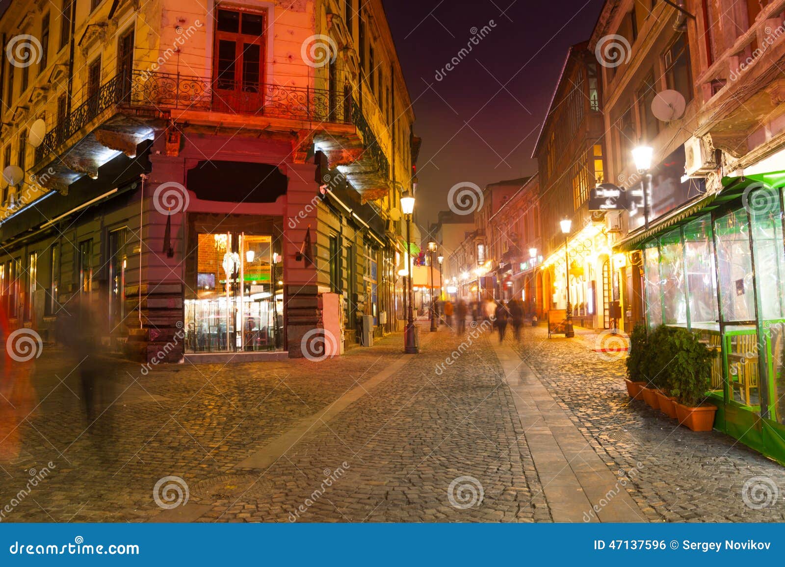 Strada Eelari Street in Bucharest, Romania Stock Photo - Image of ...