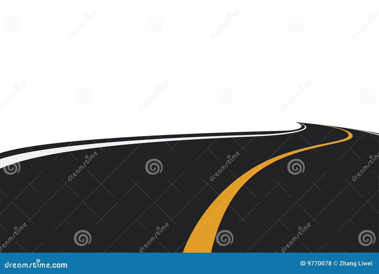 Strada (vettore) illustrazione vettoriale. Illustrazione di ...