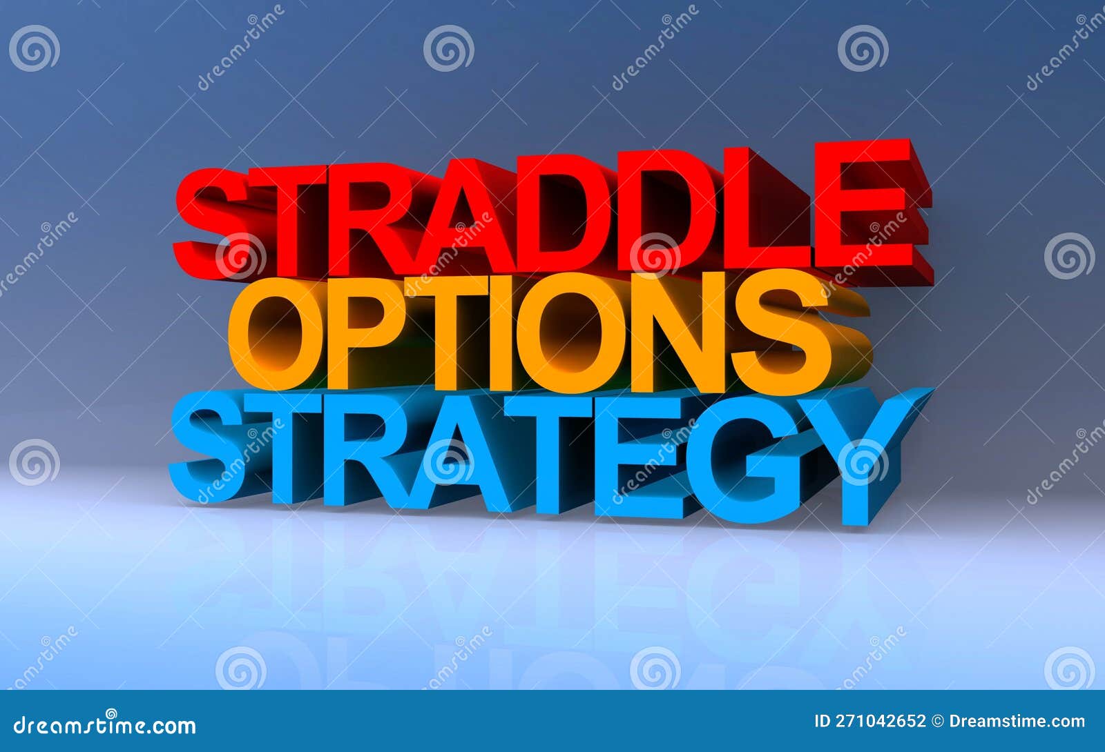 Straddle Options Strategy on Blue Stock Photo - Image of text, security ...