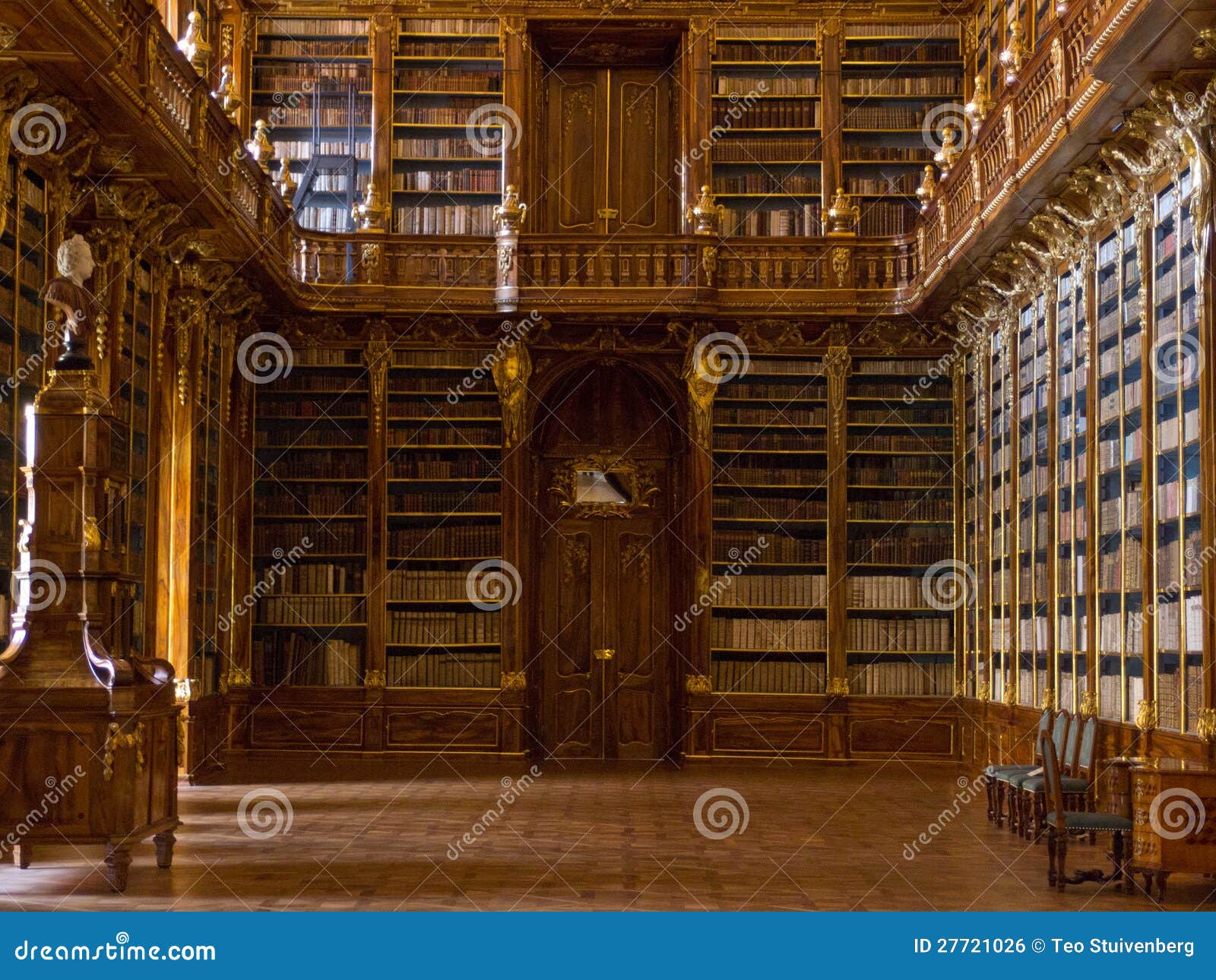 The Strahov Library in Prague. Stock Photo - Image of learning, ancient ...