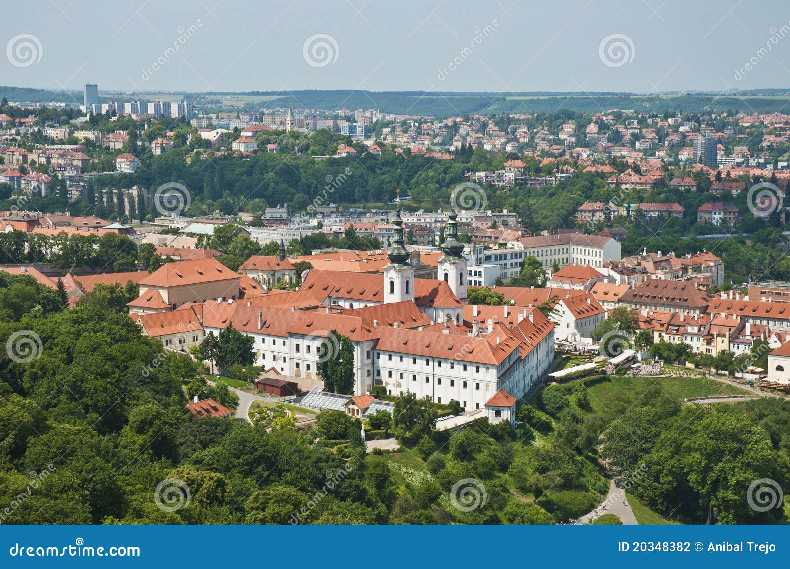 Strahov Monastery Aerial View Stock Photo - Image of sightseeing ...