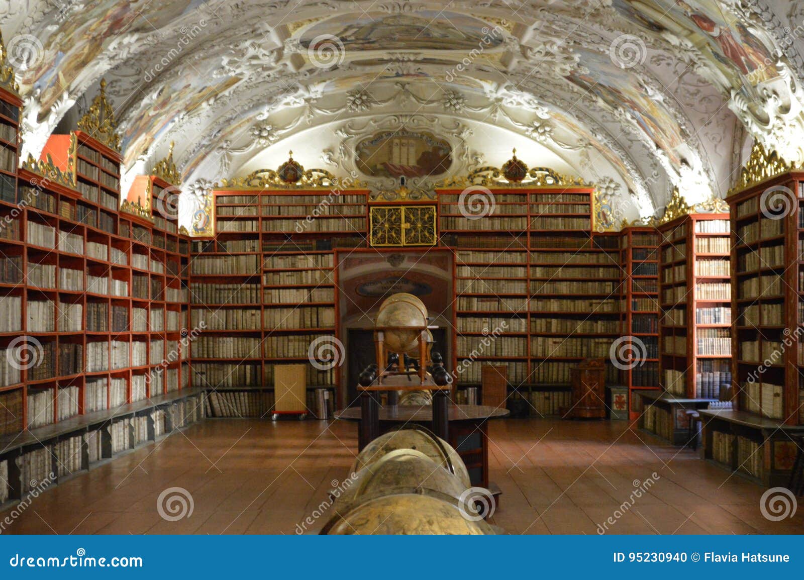 The Strahov Monastery and Library in Prague Stock Photo - Image of ...