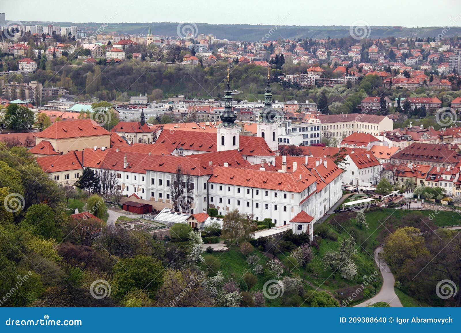 Strahov Monastery, Prague, Czech Editorial Image - Image of spring ...
