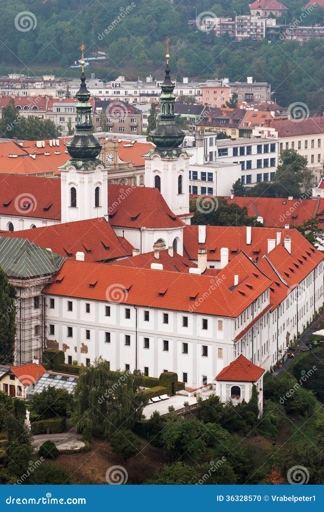 Strahov Monastery in Prague Stock Photo - Image of attractions ...