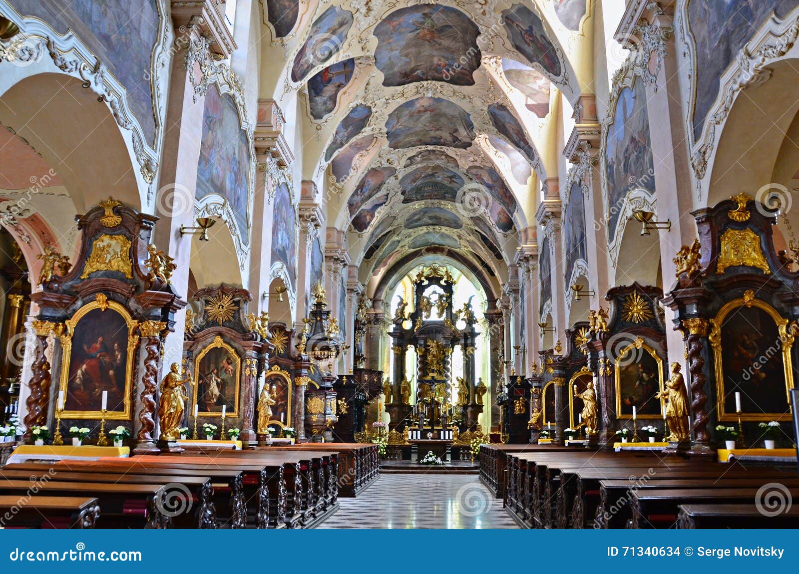 Strahov Monastery, Prague stock photo. Image of monastery - 71340634