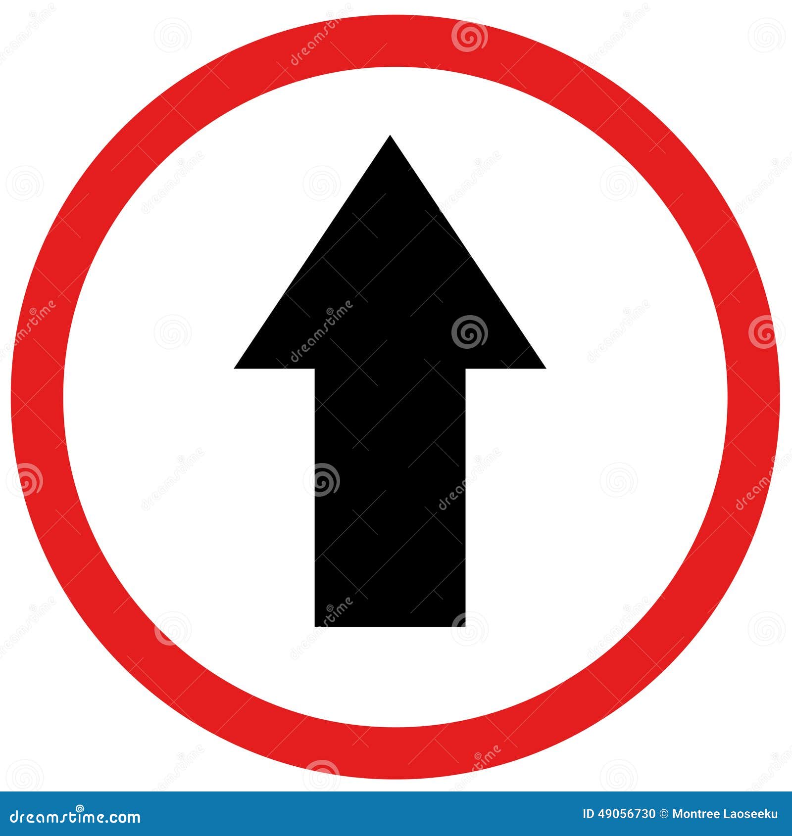 Straight ahead sign stock illustration. Illustration of background ...