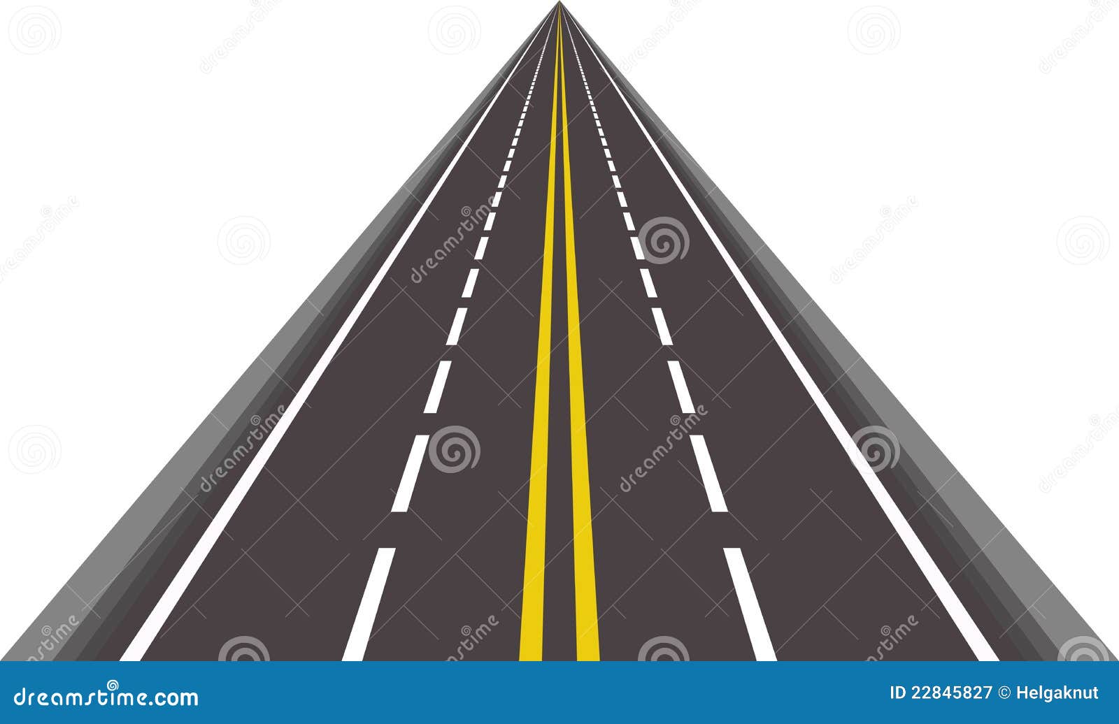 Straight Asphalted Road Vector Stock Vector - Illustration of speedway ...
