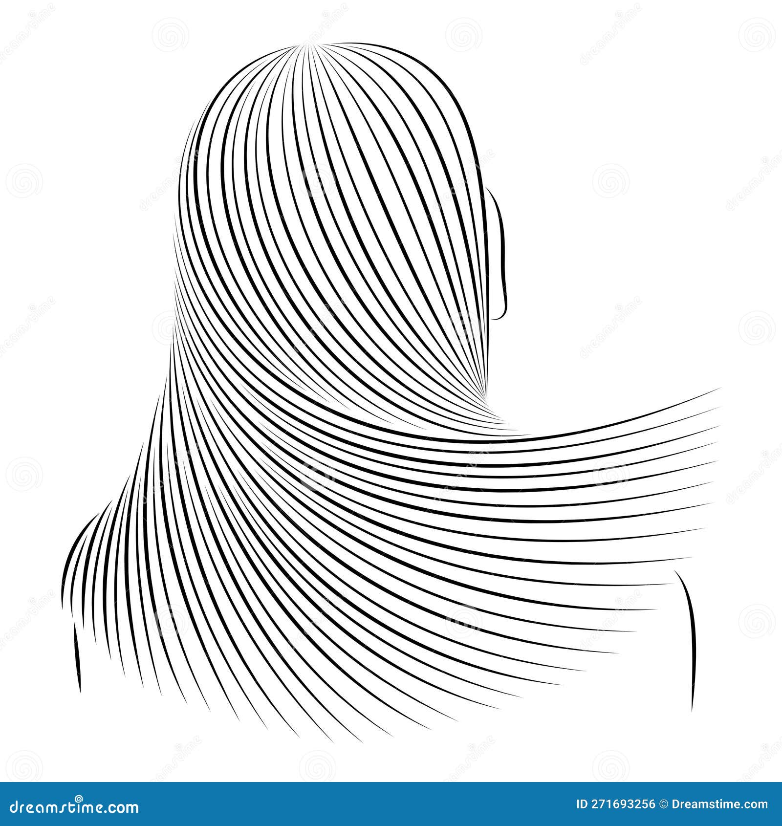Straight Beautiful Girl Hair The Lady Is Beautiful And Stylish