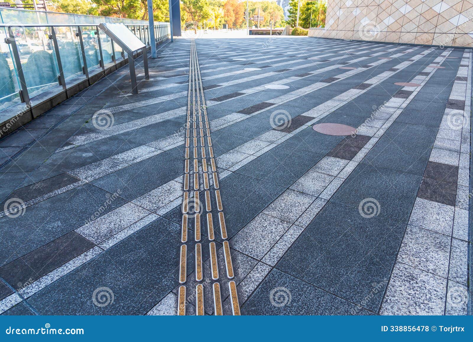 Braille Block Tactile Paving For Blind Handicap Royalty-Free Stock ...