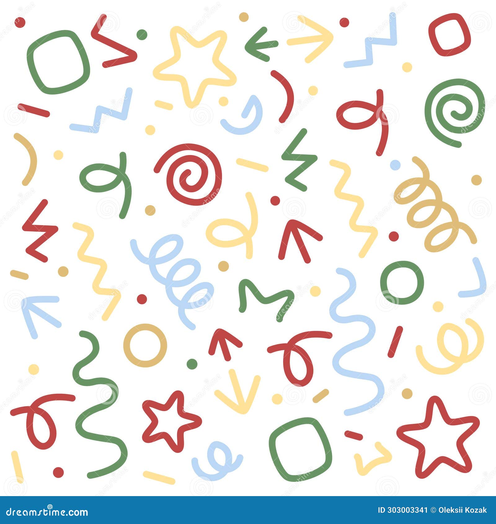 Straight or Curly Line Points in Particular Direction, Springs, Symbols ...