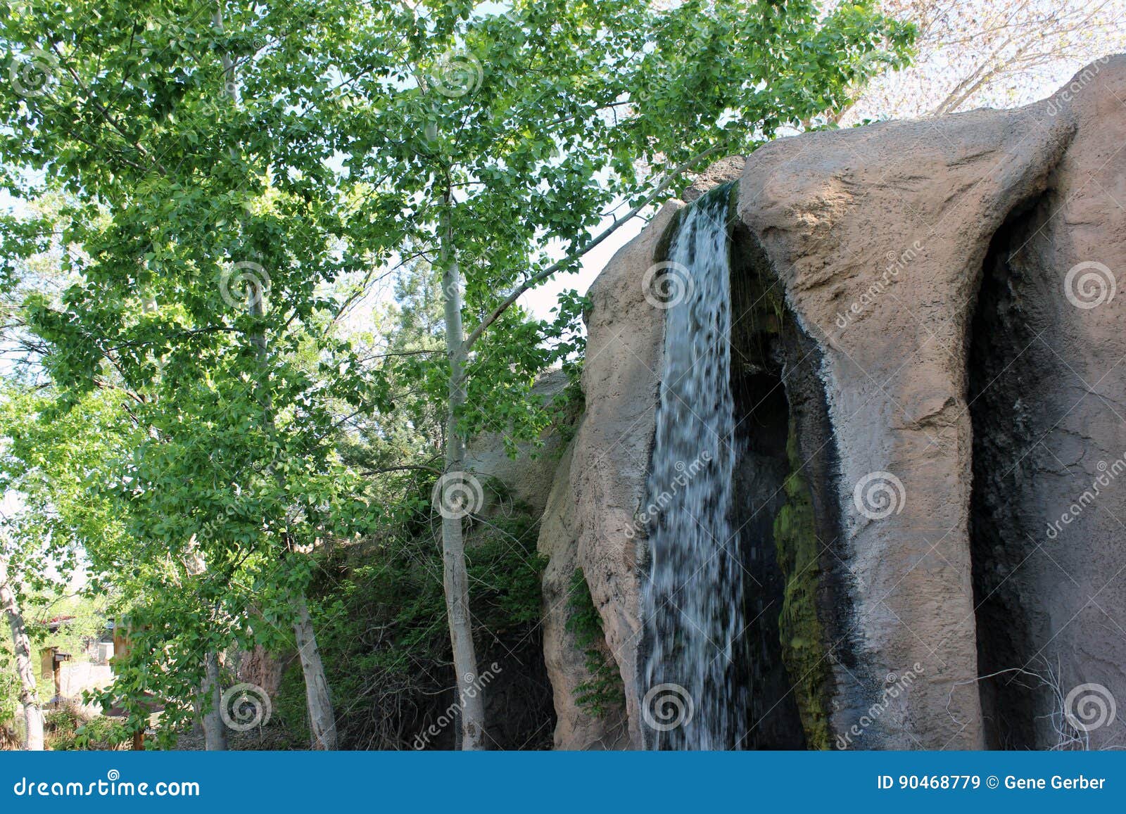 Straight Down Falls stock image. Image of landscape, nature - 90468779