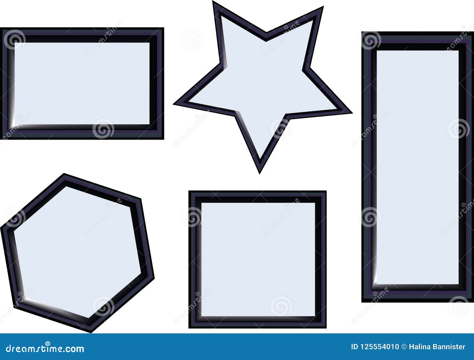 Straight Edge Frames stock illustration. Illustration of rectangle ...