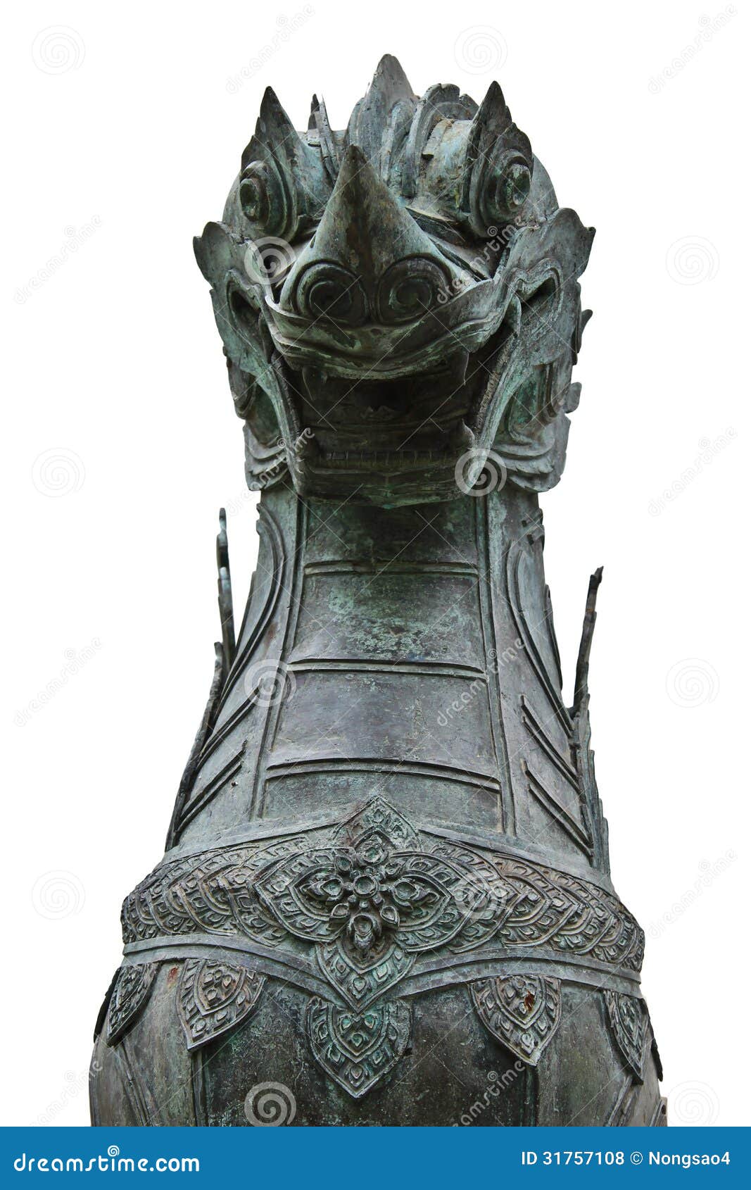 Straight Face Lion Sculpture Stock Photo - Image of sculpture ...