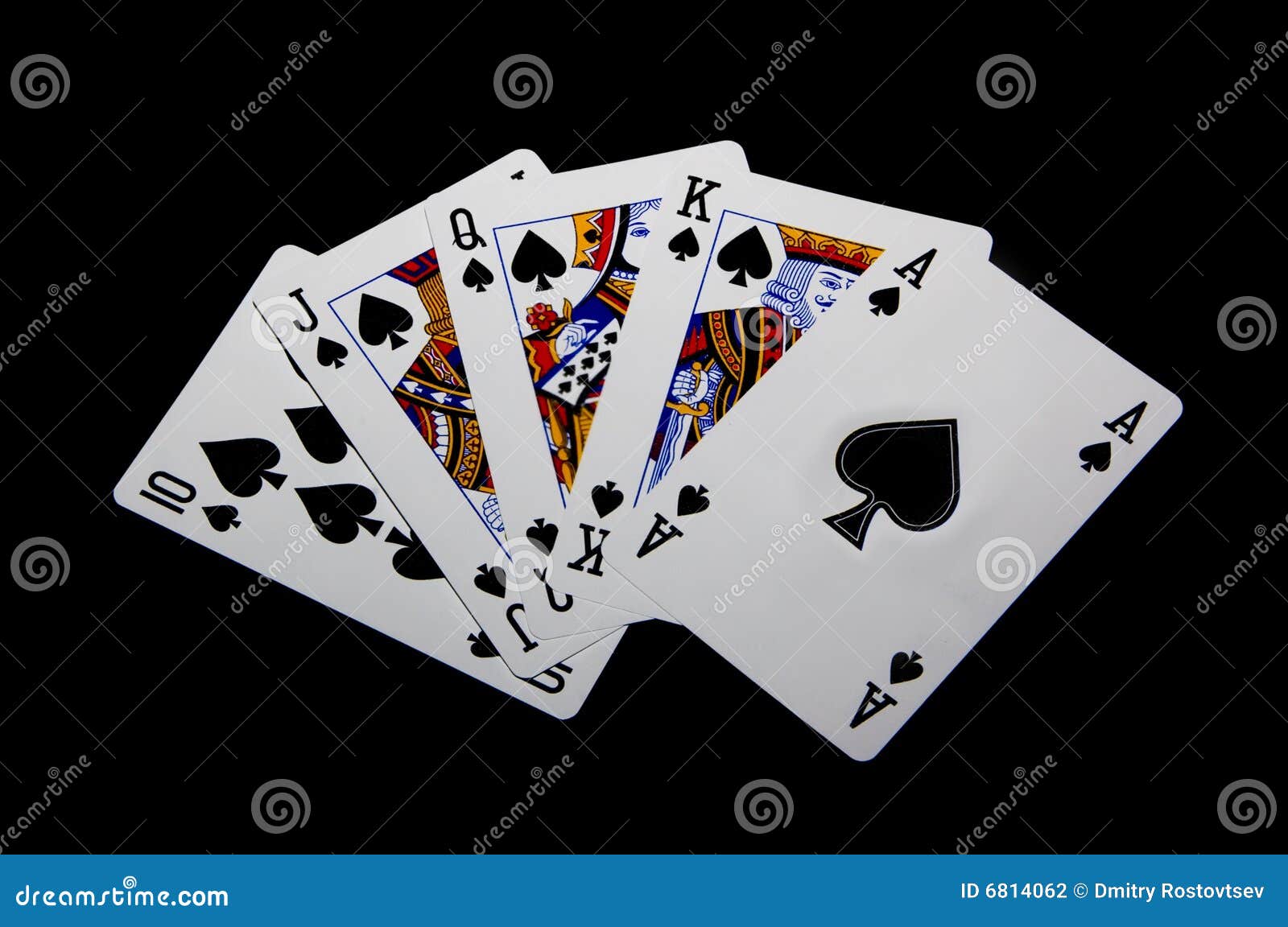 Straight Flush stock photo. Image of joker, card, check - 6814062
