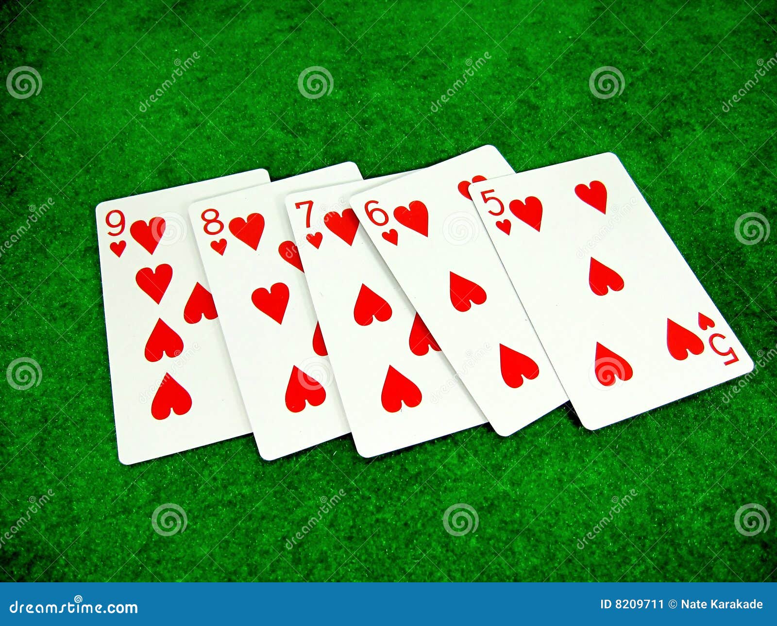 Straight Flush stock image. Image of velvet, paper, winner - 8209711