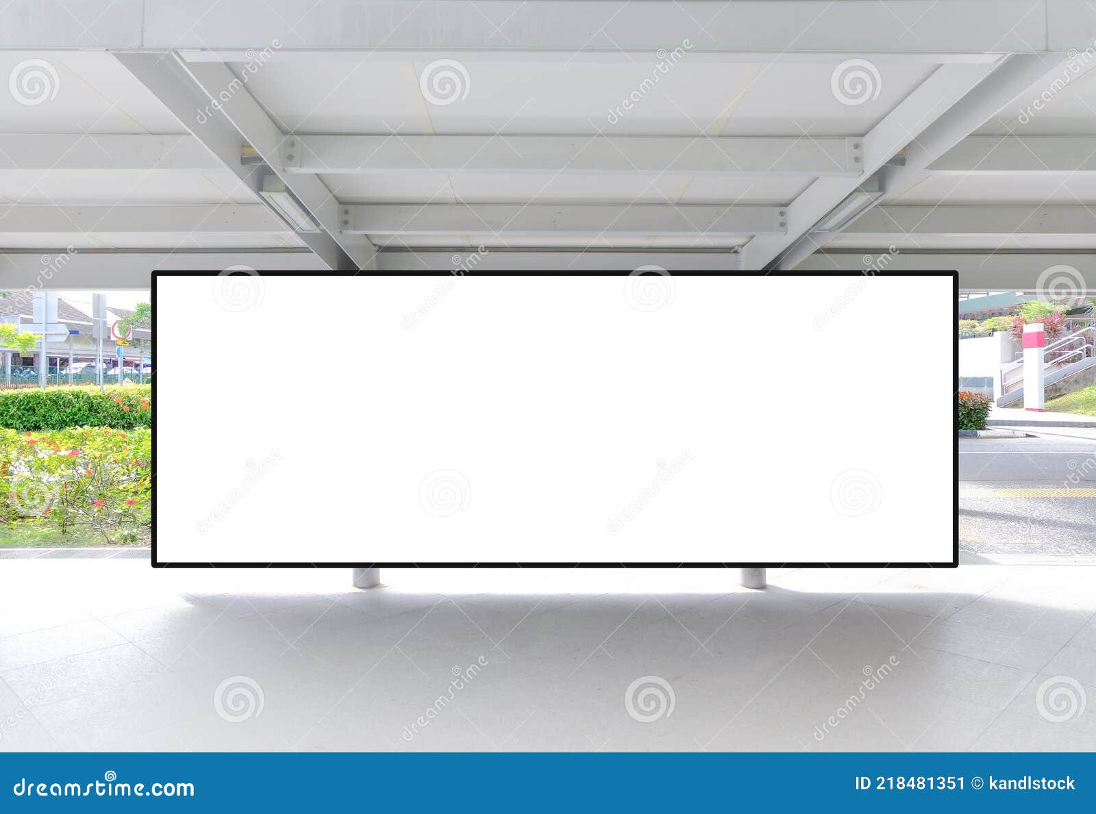 Straight Front Angle of Edited Visual for Advertising Billboard Display ...