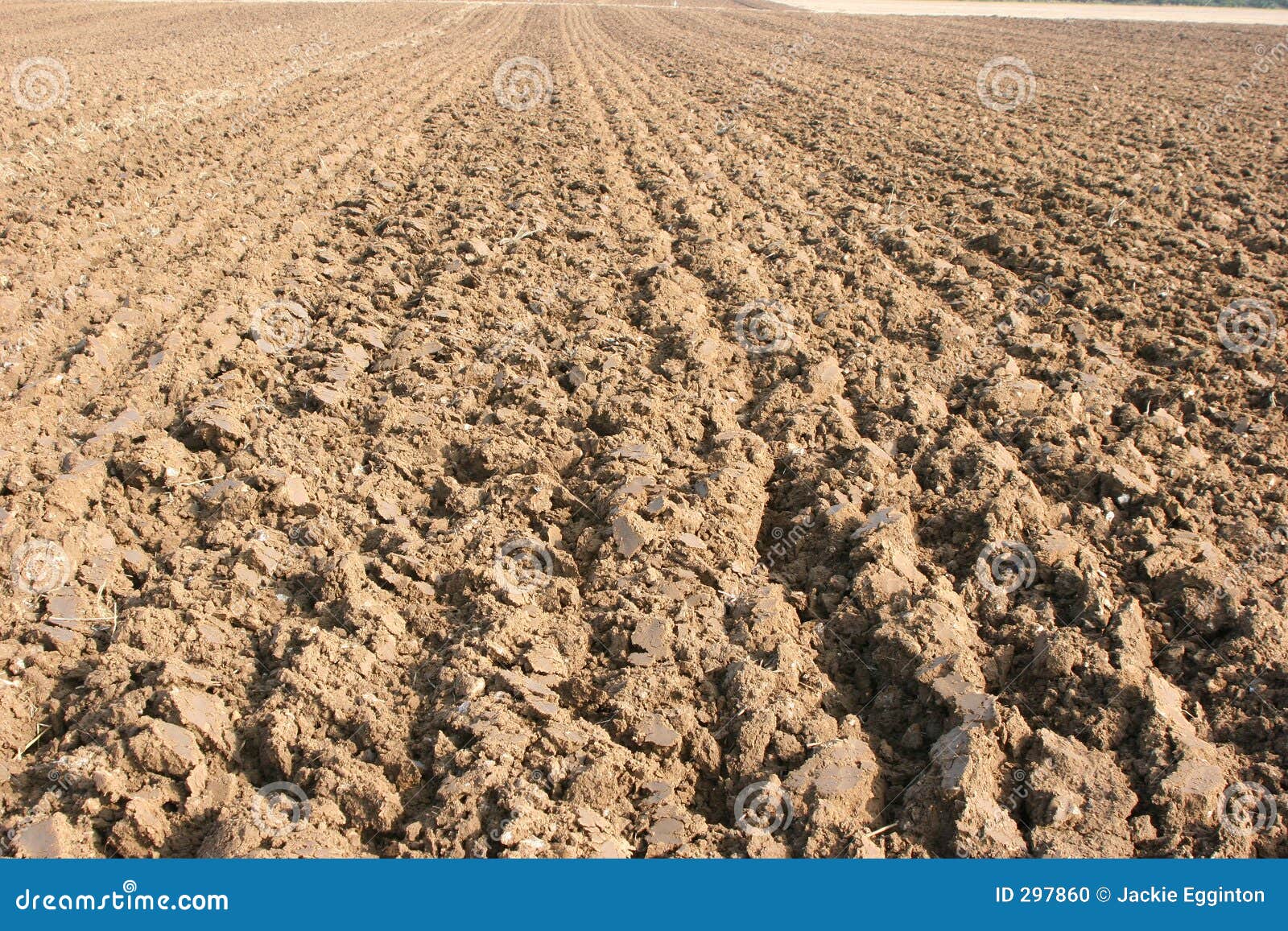 A straight furrow stock photo. Image of control, brown - 297860