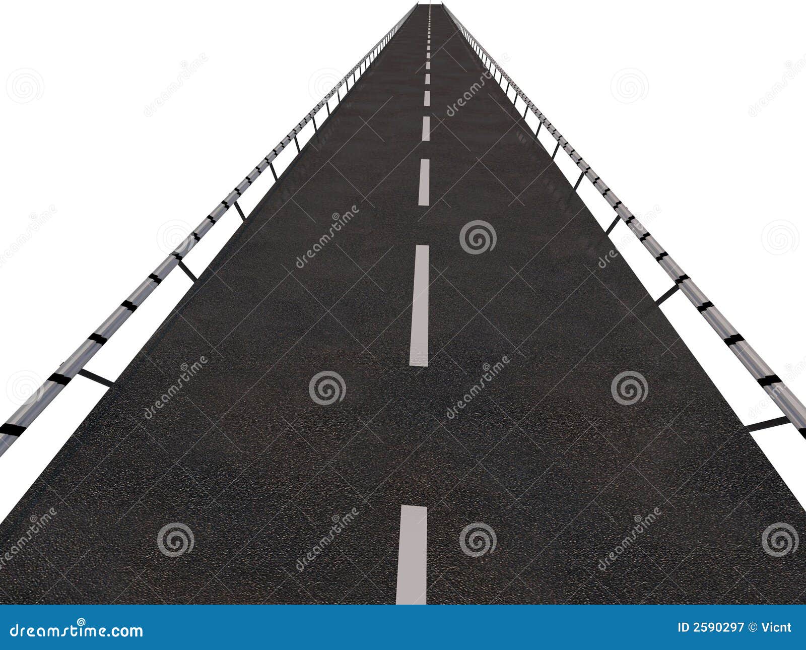 Highway Road With Out Traffic Jam. Moving Car On Highway Road. 2d ...