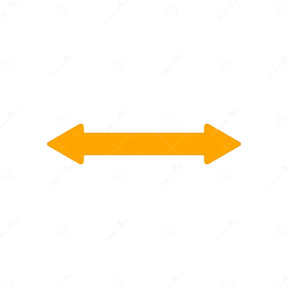 Straight Horizontal Arrow stock illustration. Illustration of inform ...