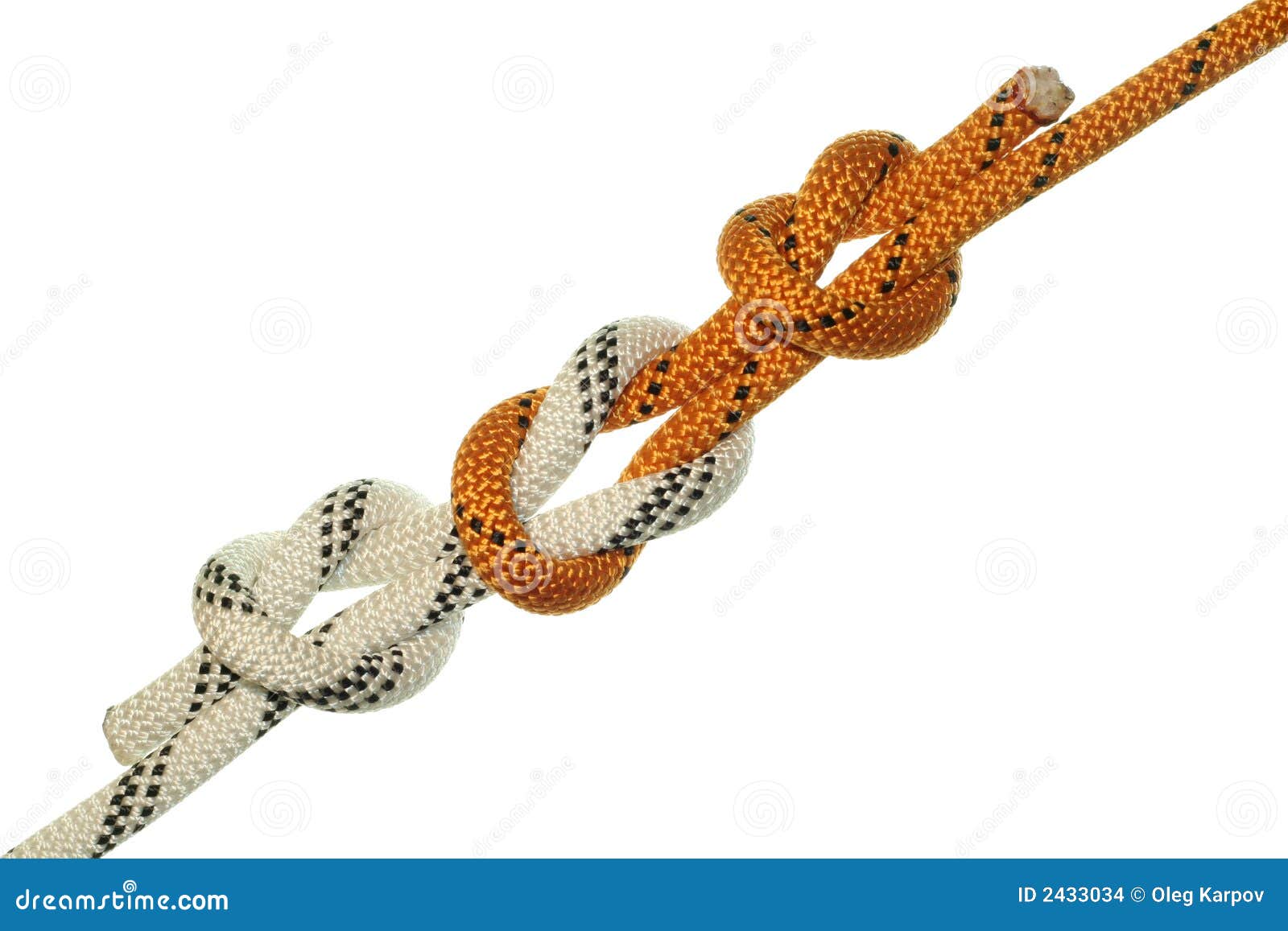 Straight knot stock photo. Image of relationship, rope - 2433034