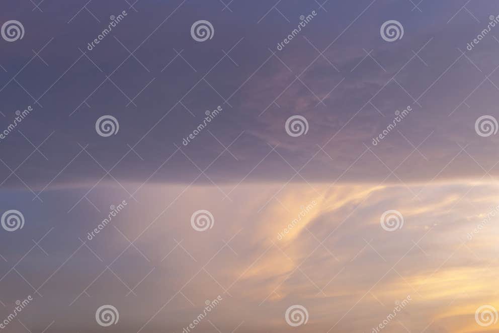 Straight Line Cloud Spliting the Sky Stock Photo - Image of cloudscape ...