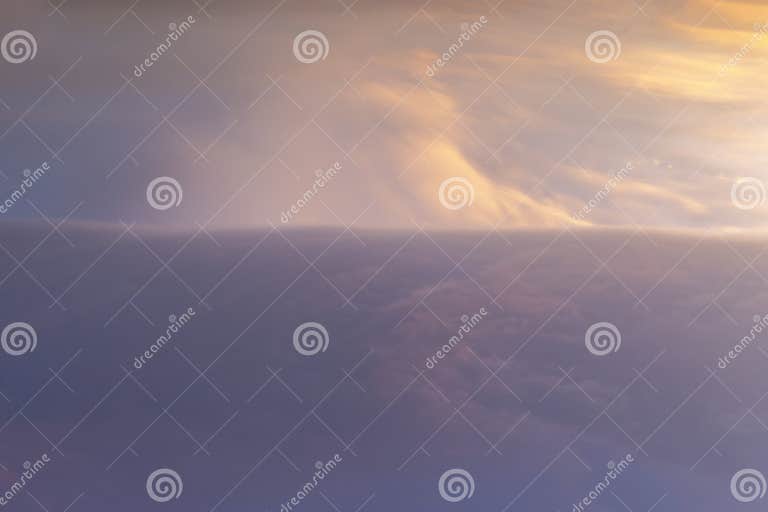 Straight Line Cloud Spliting the Sky Stock Photo - Image of outdoor ...