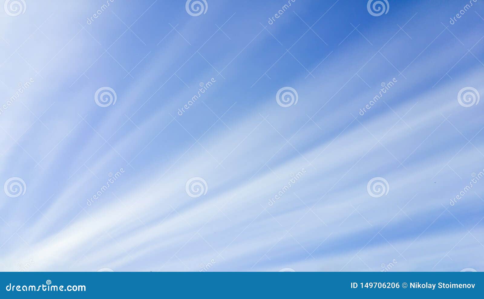 Straight Line Clouds As Sun Rays Stock Photo - Image of straight, light ...