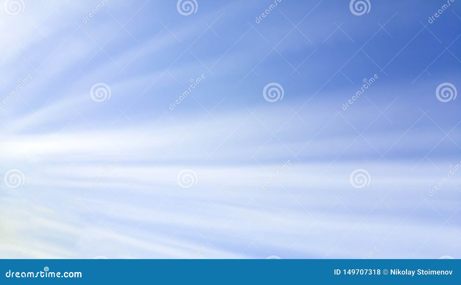 Straight Line Clouds As Sun Rays Stock Photo - Image of summer ...