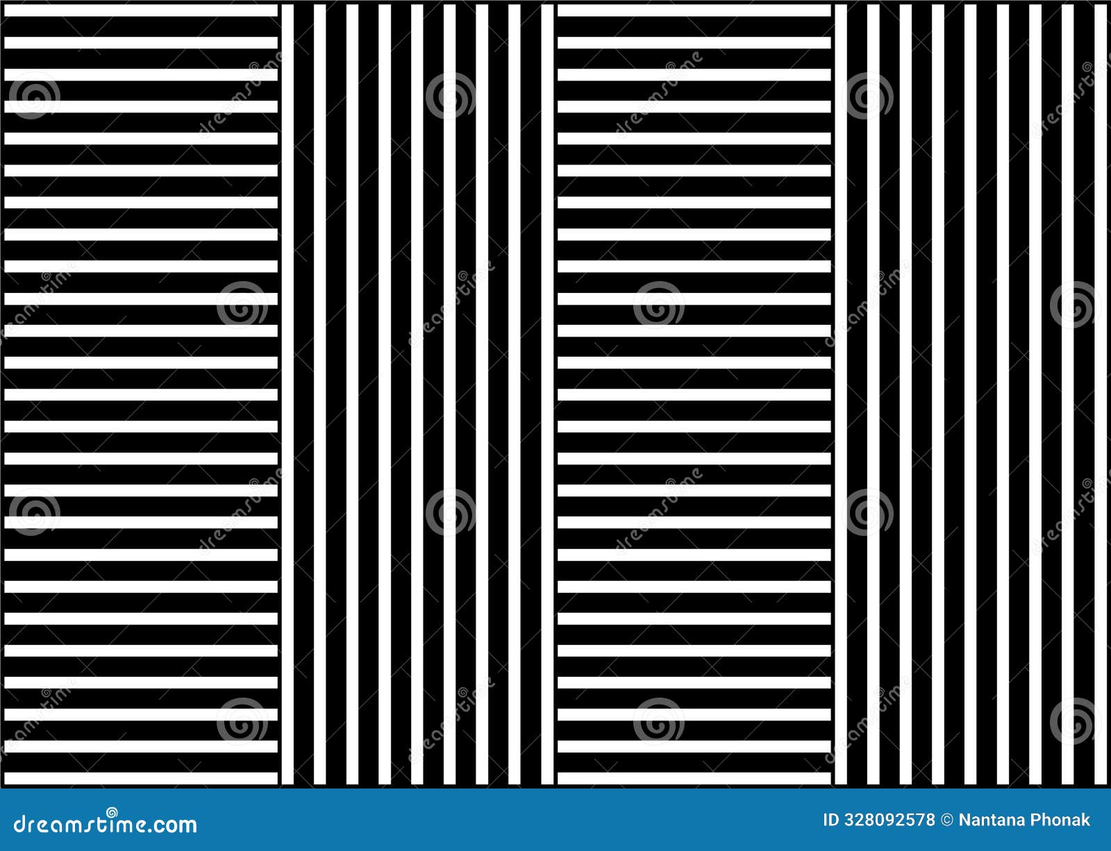 Straight Line and Horizontal Line Black and White Pattern Design ...