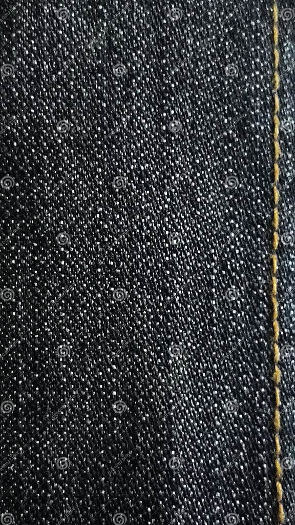 A Straight Line of Thread on a Pair of Jeans Stock Image - Image of ...