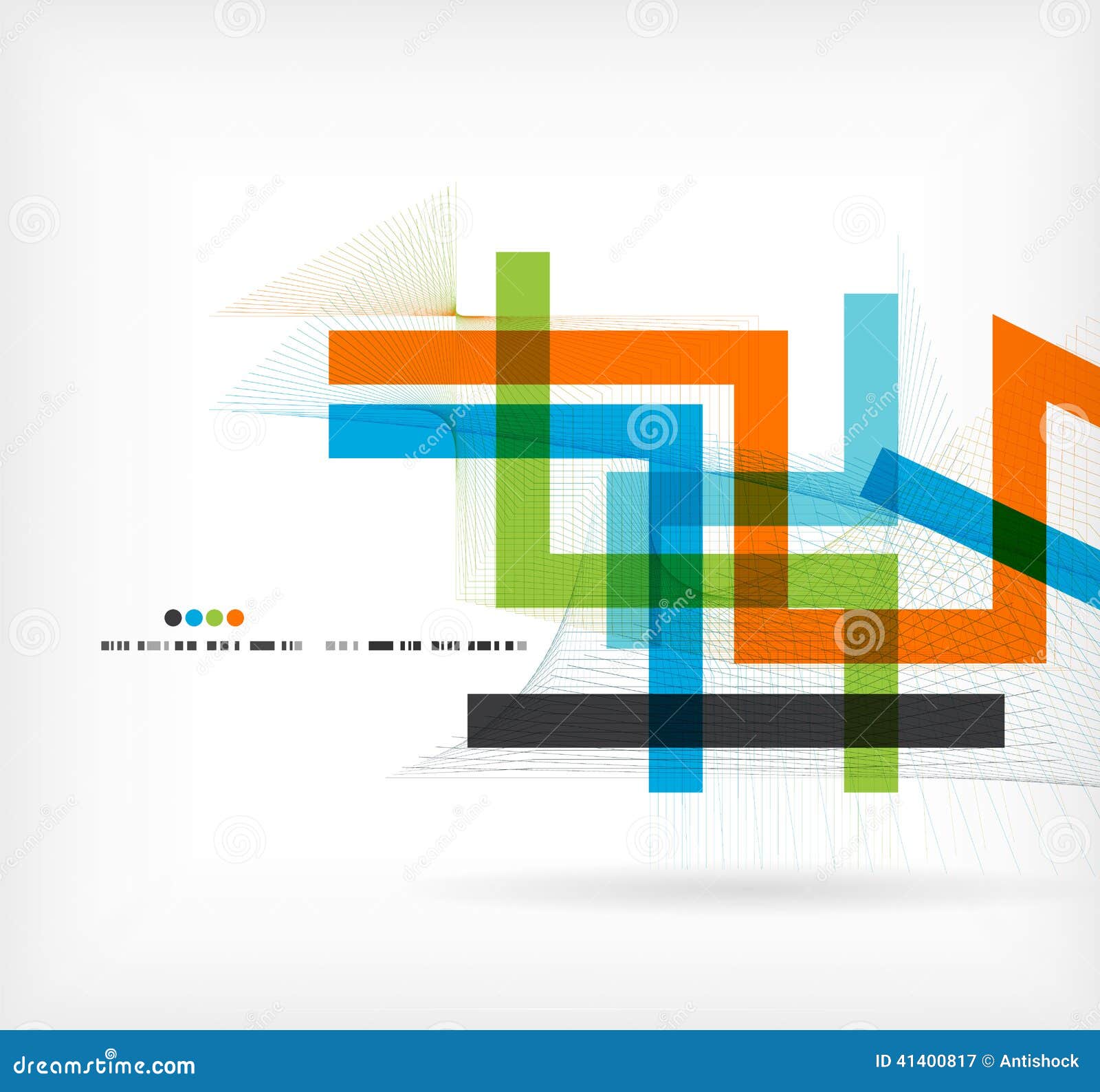 Straight Lines Business Colorful Template Stock Vector - Illustration ...