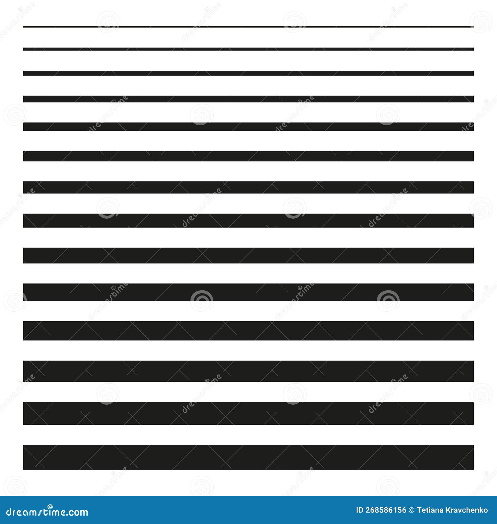 Straight Lines Different Thickness. Vector Illustration Stock Vector ...